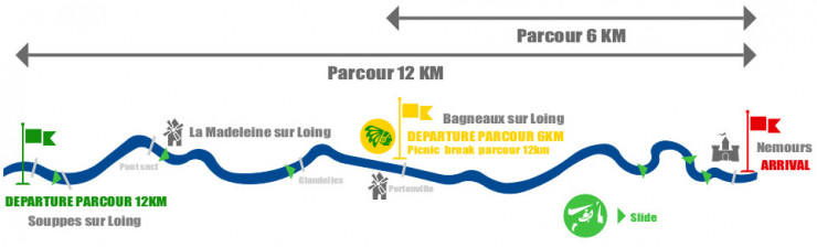 Canoe kayak located in Ile de France - Seine et Marne 77, near Paris